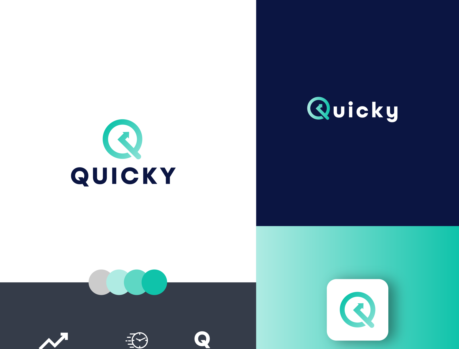 QUICKY II Fast delivery logo by Monjila Designs on Dribbble