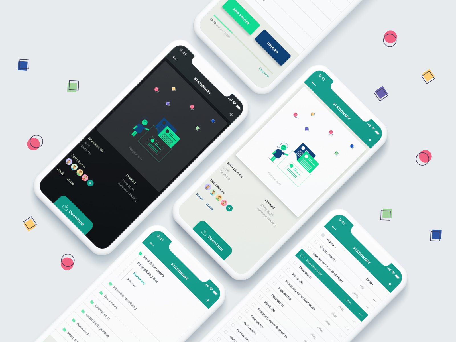 File manager Mobile application by UX Studio.today on Dribbble