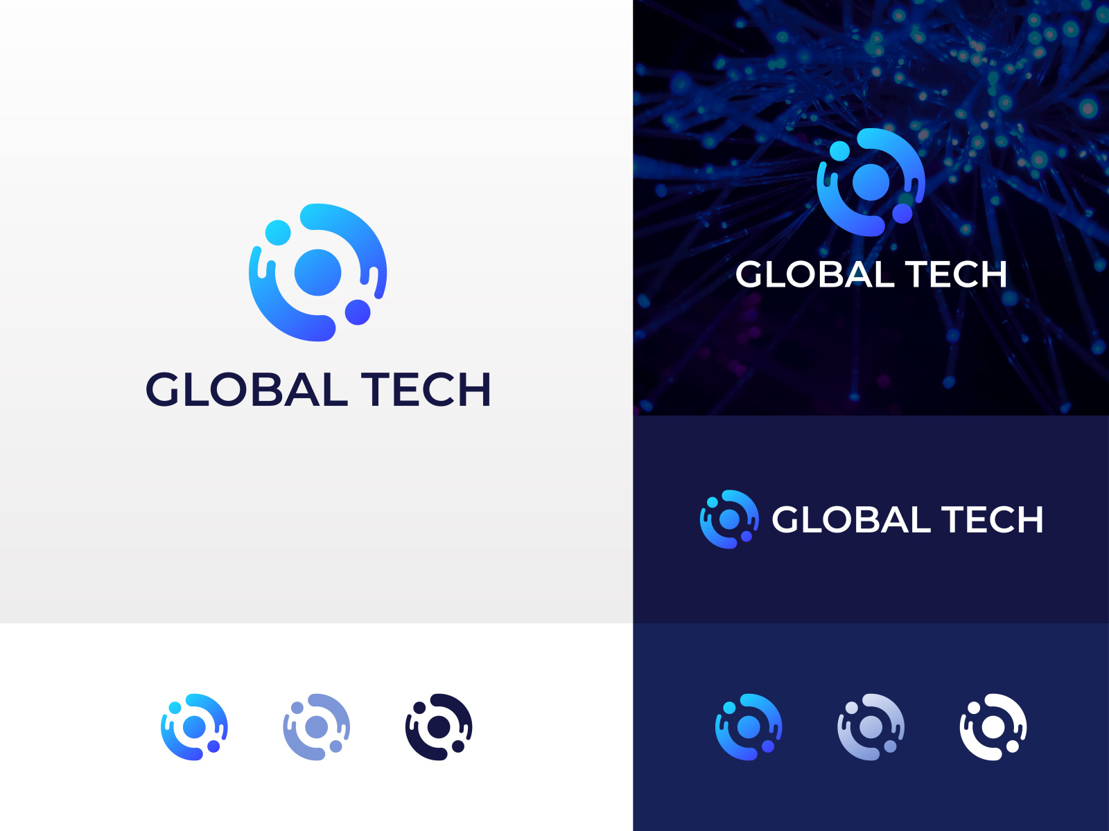 global tech logo by ArtBondle on Dribbble