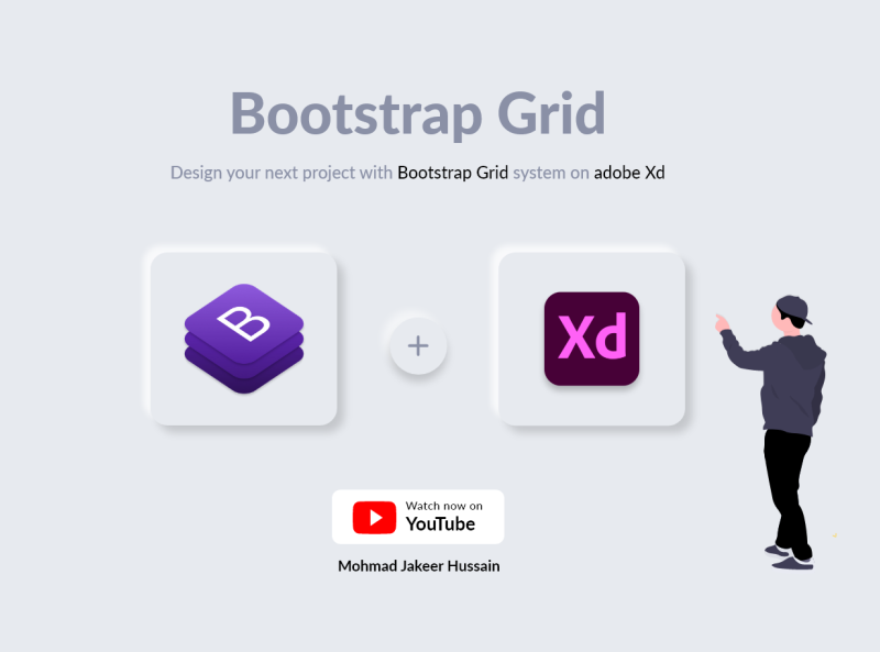 Bootstrap Grid on adobe Xd by Jakeer Hussain on Dribbble