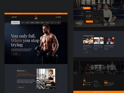 Gym website design by Shakil Khan on Dribbble