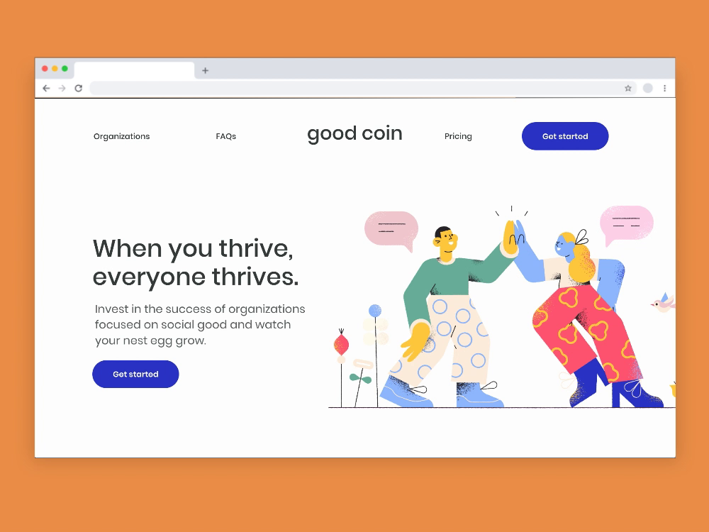 Good coin website by Kellie Rados on Dribbble