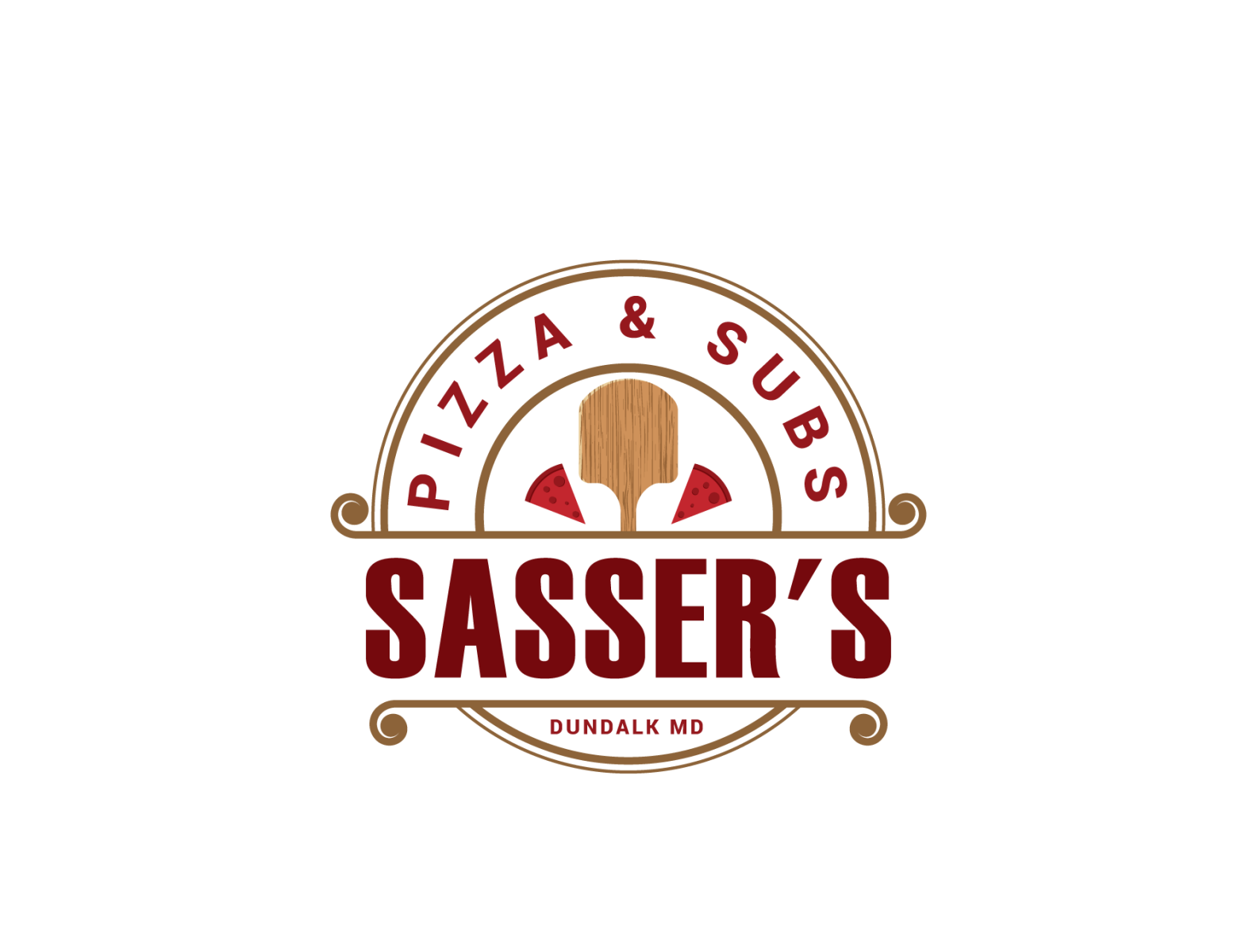 Pizza & Bubs Sasser's Logo Design by BrandQueen on Dribbble