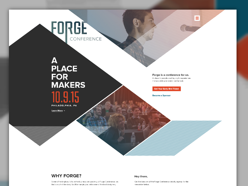 Forge Conference 2015 by Blaise Vincz on Dribbble