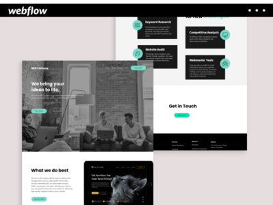 SEO Fortune Website Design by Suvi K on Dribbble