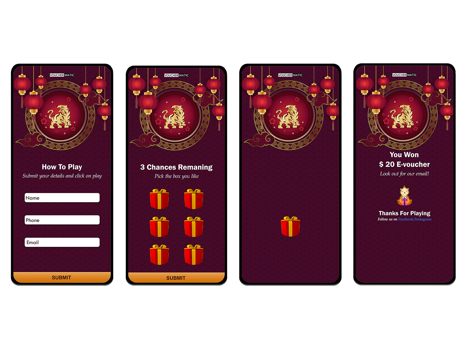 Find The Prize Game By Vouchermatic On Dribbble