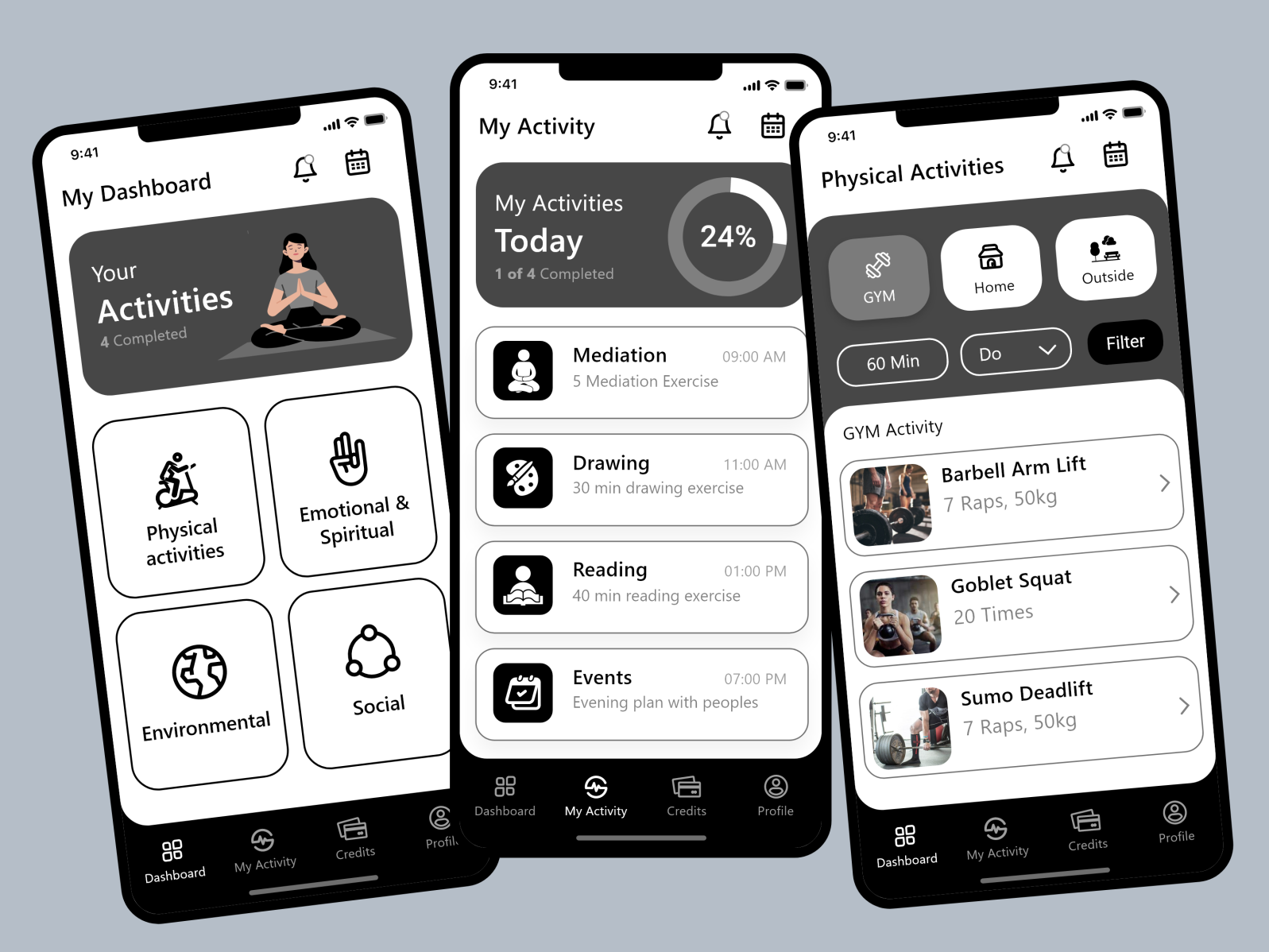 Fitness App - My Activities by Rajesh Kumawat on Dribbble
