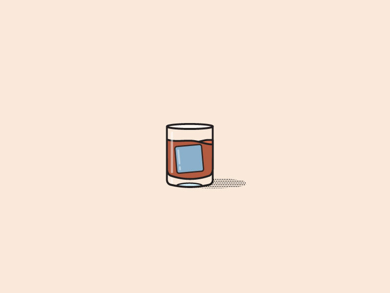 Rocks Glass by Kevin McDonald on Dribbble
