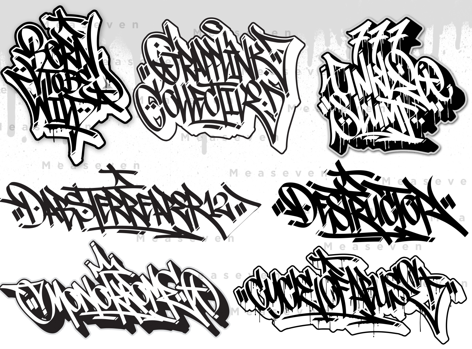 Graffiti handstyle collections by Diora Blesso on Dribbble