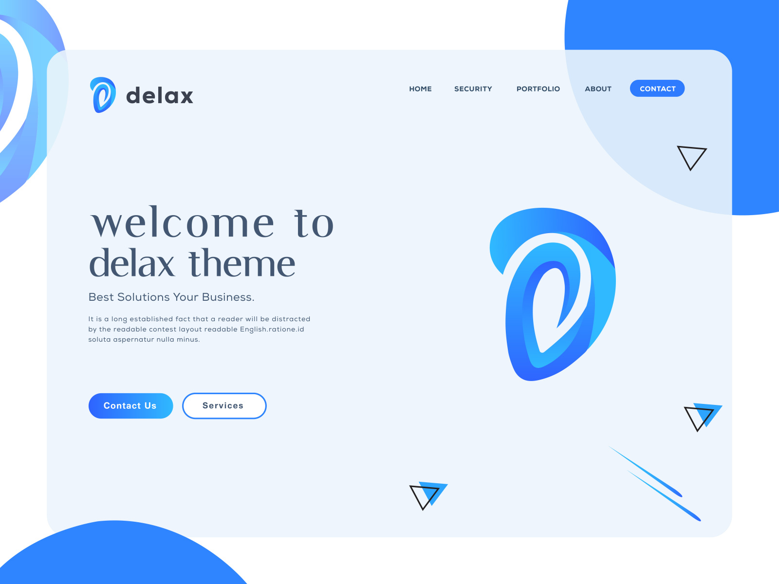 Delax Landing Page by Md Sadikul Islam on Dribbble