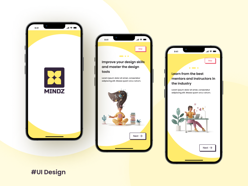 'MINDZ' mobile app by Osama Eliwa on Dribbble
