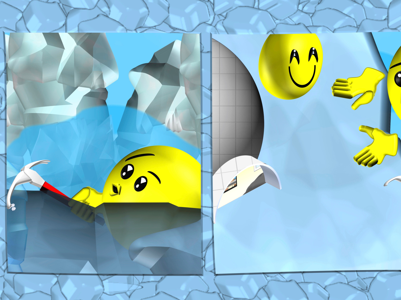 Ice Climbing Cover Graphic by Eli on Dribbble