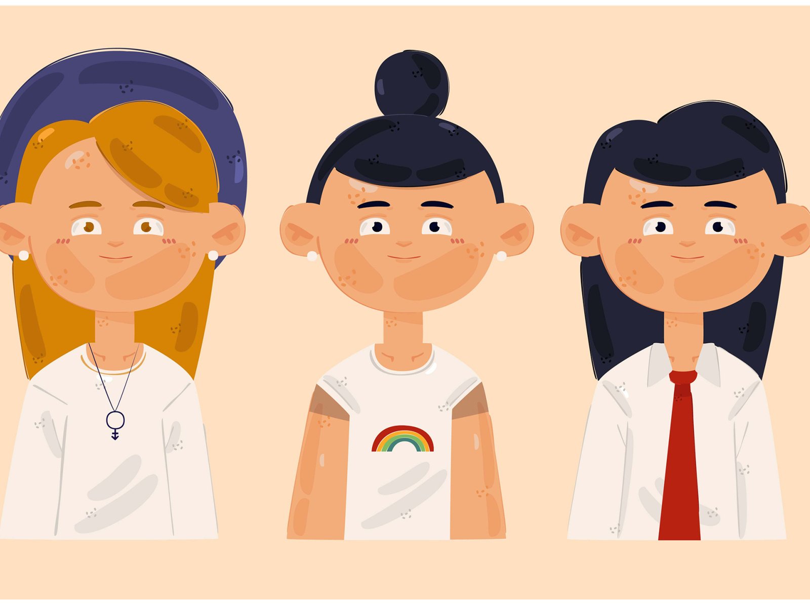 Non Binary People Illustration 2 By Fenny Apriliani On Dribbble