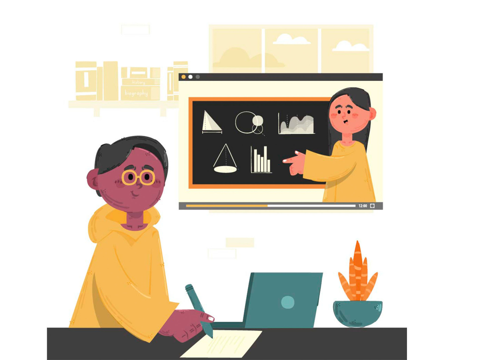 E-Learning Process Concept Illustration by Fenny Apriliani on Dribbble