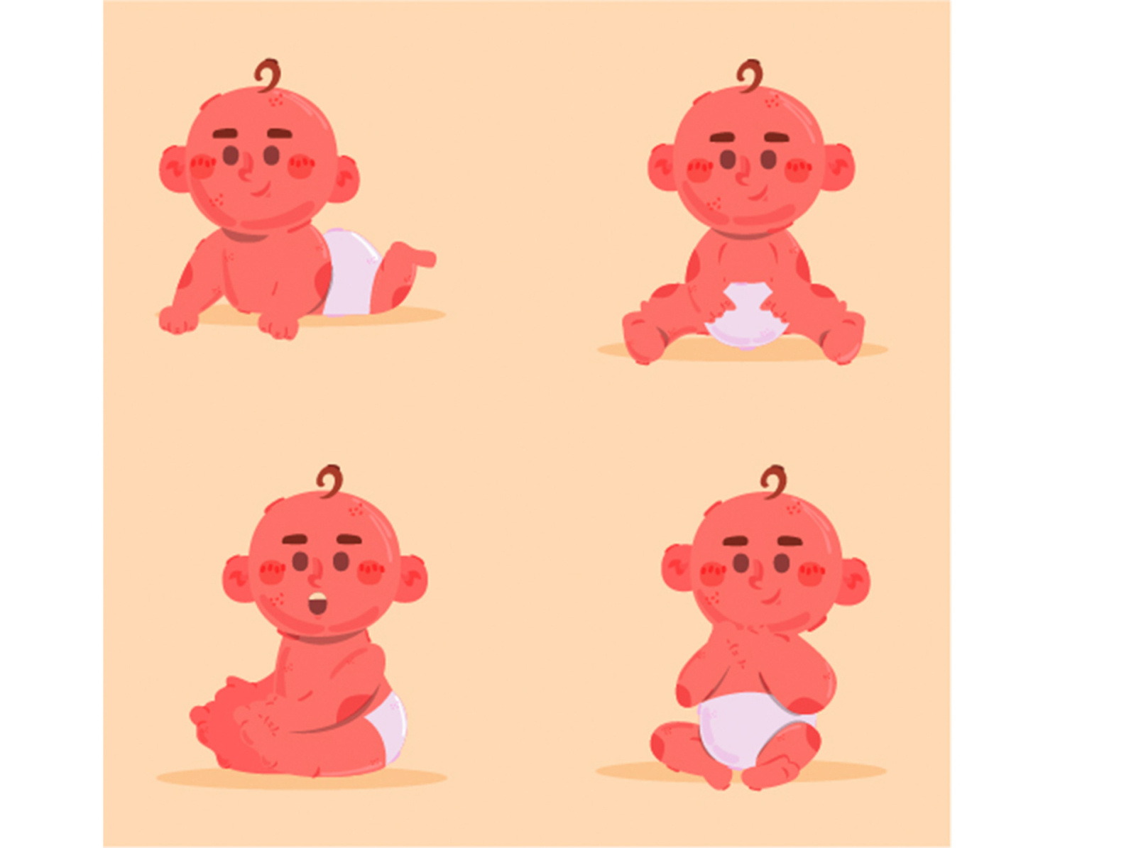 Baby Born Characters Illustration by Fenny Apriliani on Dribbble