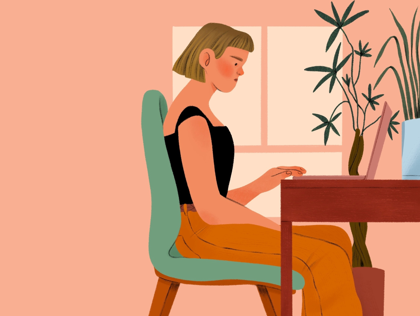 Lazy Workday by Maureen Keeney on Dribbble