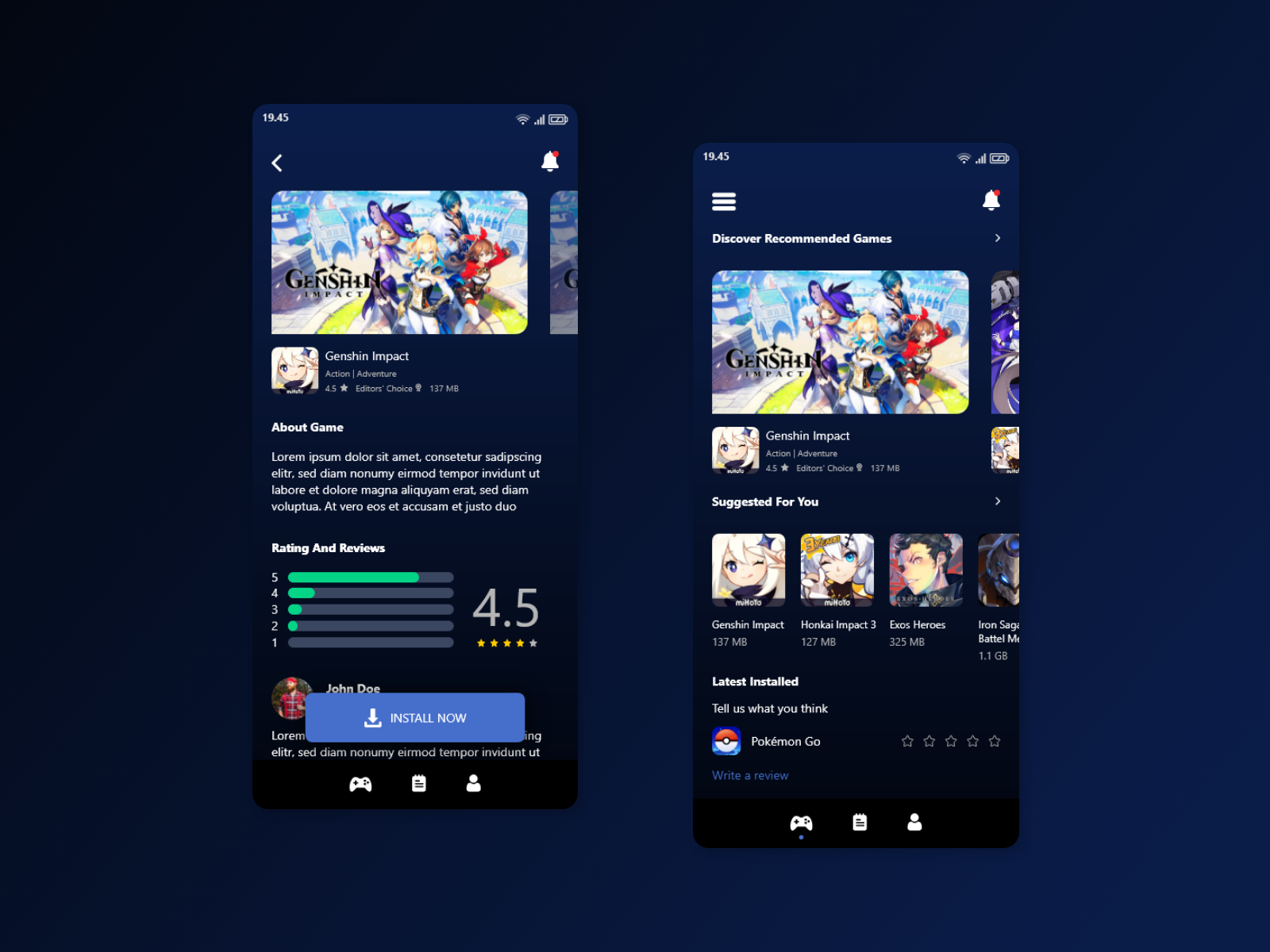 Play Store UI Concept Design by Braam Moriarty Bartels on Dribbble