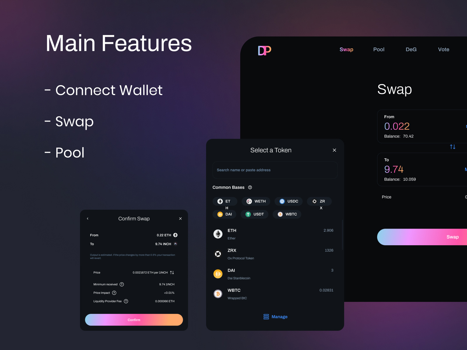 DTP Decentralized Trading Protocol Web App by Twenty-Two on Dribbble