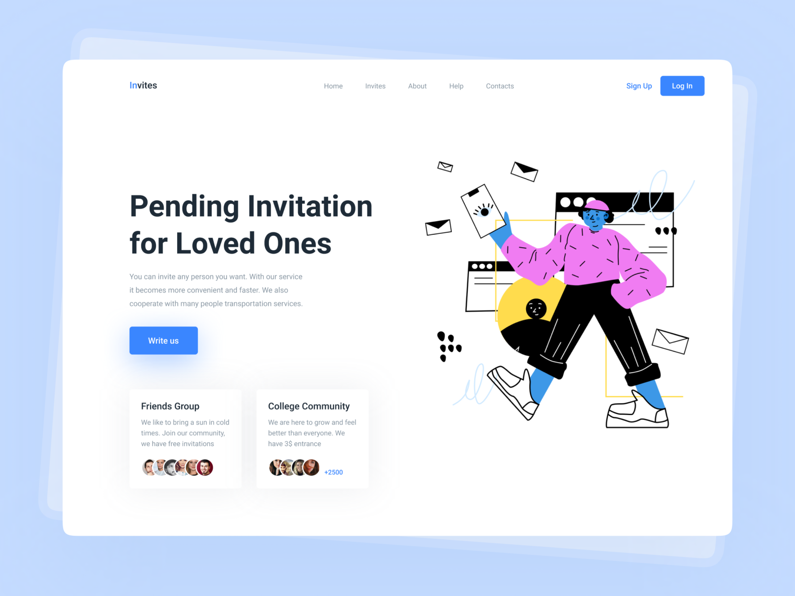 Daily UI 78. Pending Invitation by Ilia Zolotukhin on Dribbble