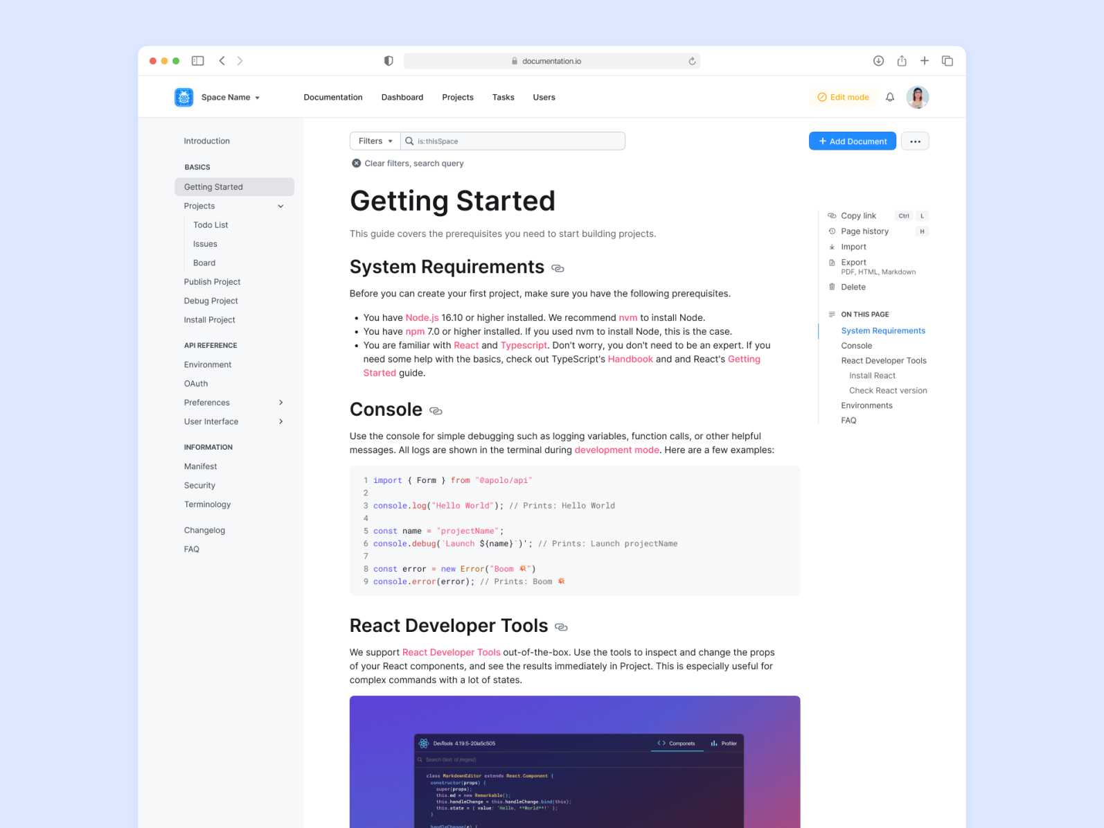 API Docs Editor — Website by Alina on Dribbble