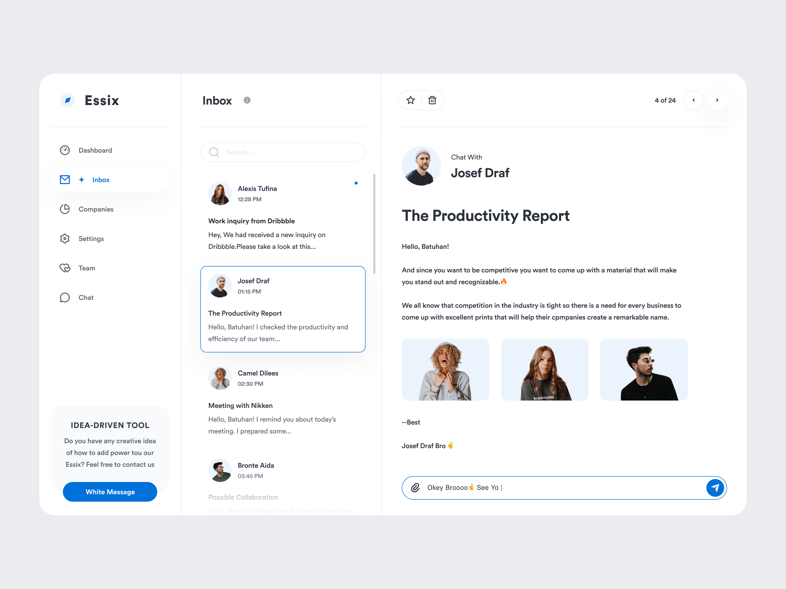 Dashboard: Essix by Batuhan Kara on Dribbble