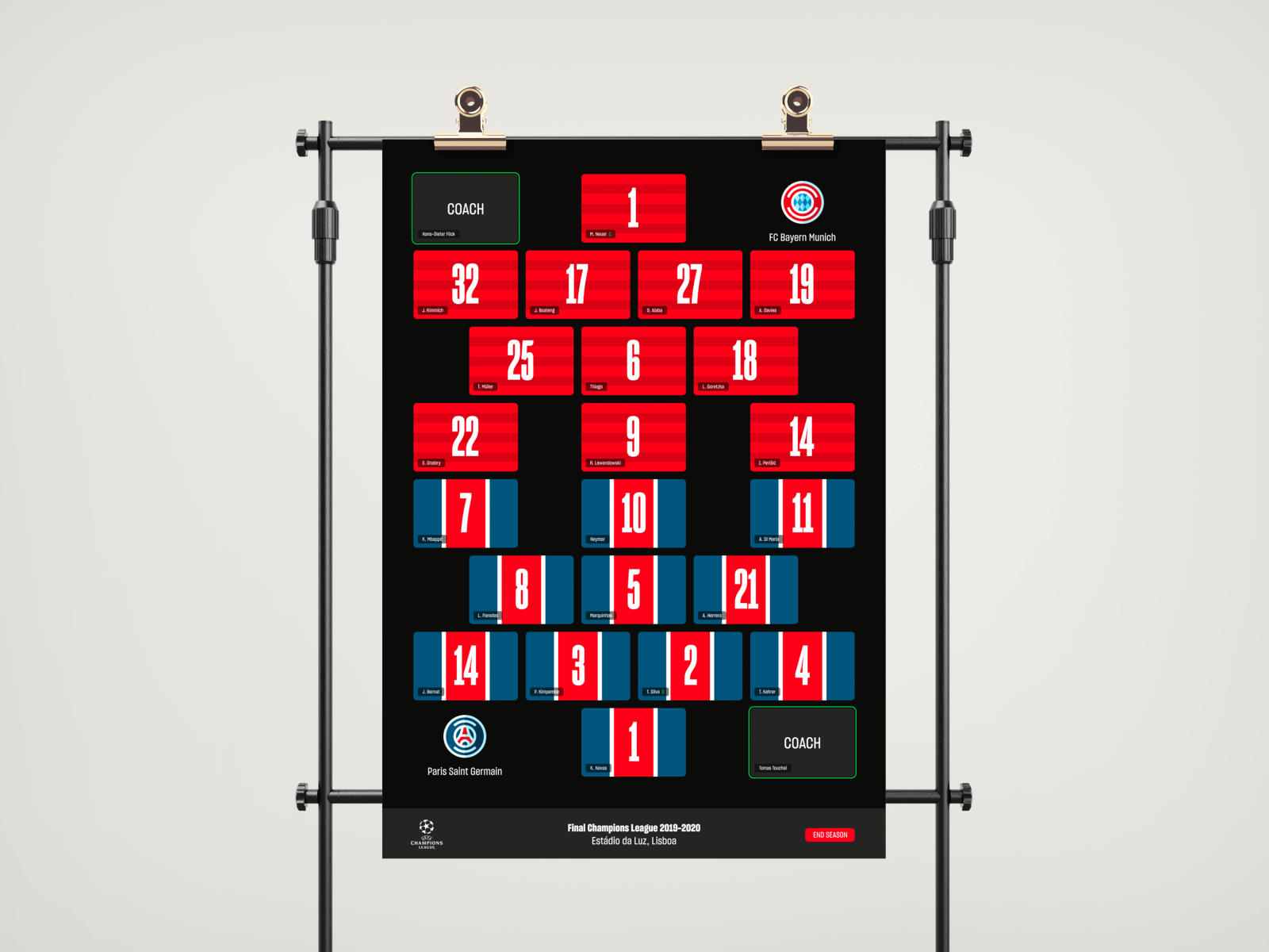 Poster for an atypical (and digital) football final. by Alejandro ...
