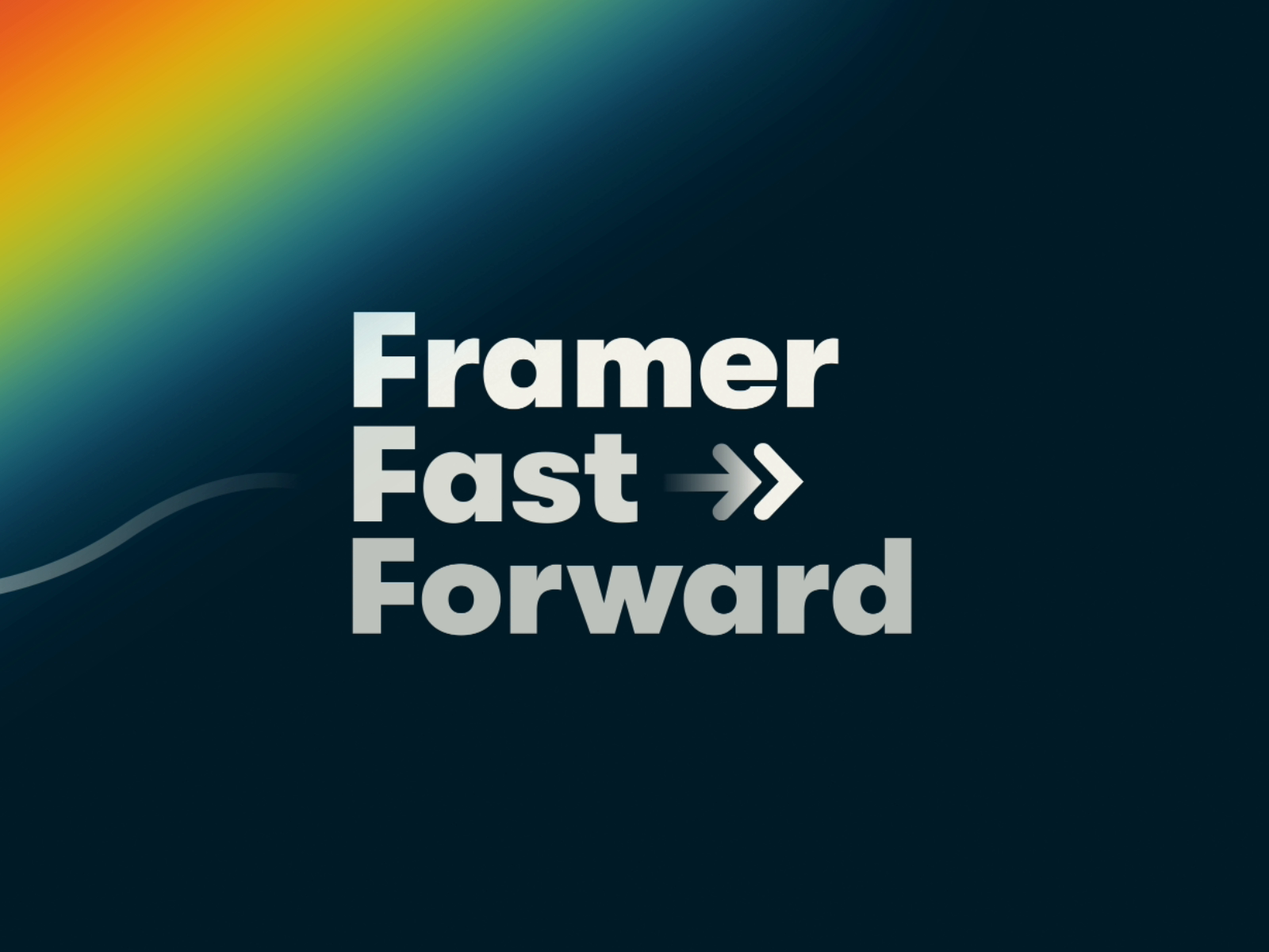 Framer Fast Forward by Jurre Houtkamp for Framer on Dribbble