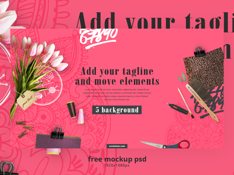 Free HD Hero Header Mockup .psd by Balazs Eros on Dribbble