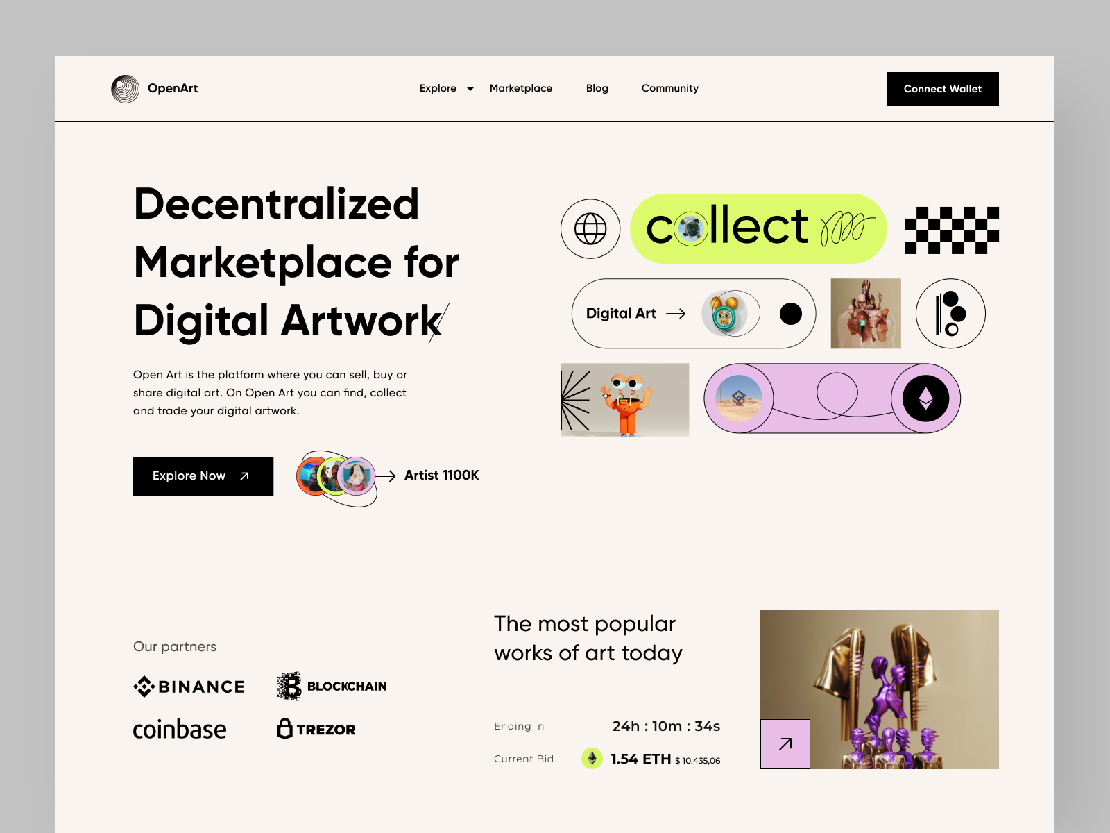 NFT Landing Page by Bagas Prayogo for Morva Labs on Dribbble