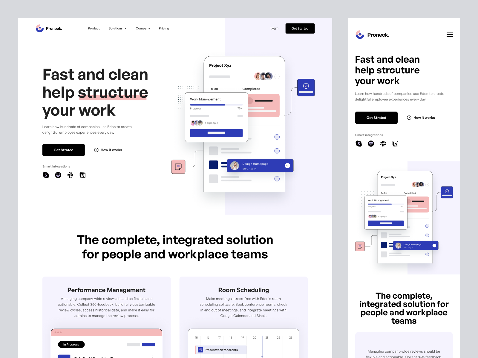 Project Management - Website by Bagas Prayogo for Morva Labs on Dribbble