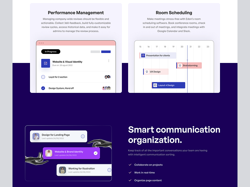 Project Management - Landing Page by Bagas Prayogo for Morva Labs on Dribbble