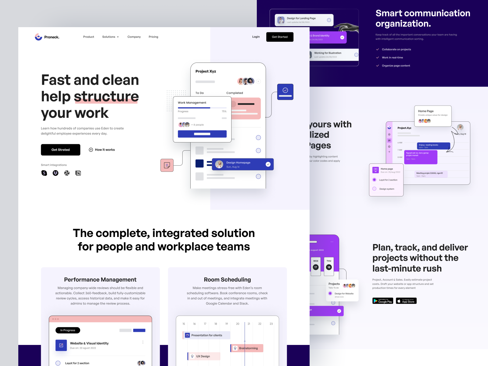 Project Management - Landing Page by Bagas Prayogo for Morva Labs on ...