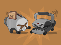 How to Train Your Toaster! by Cesar Kobashikawa on Dribbble