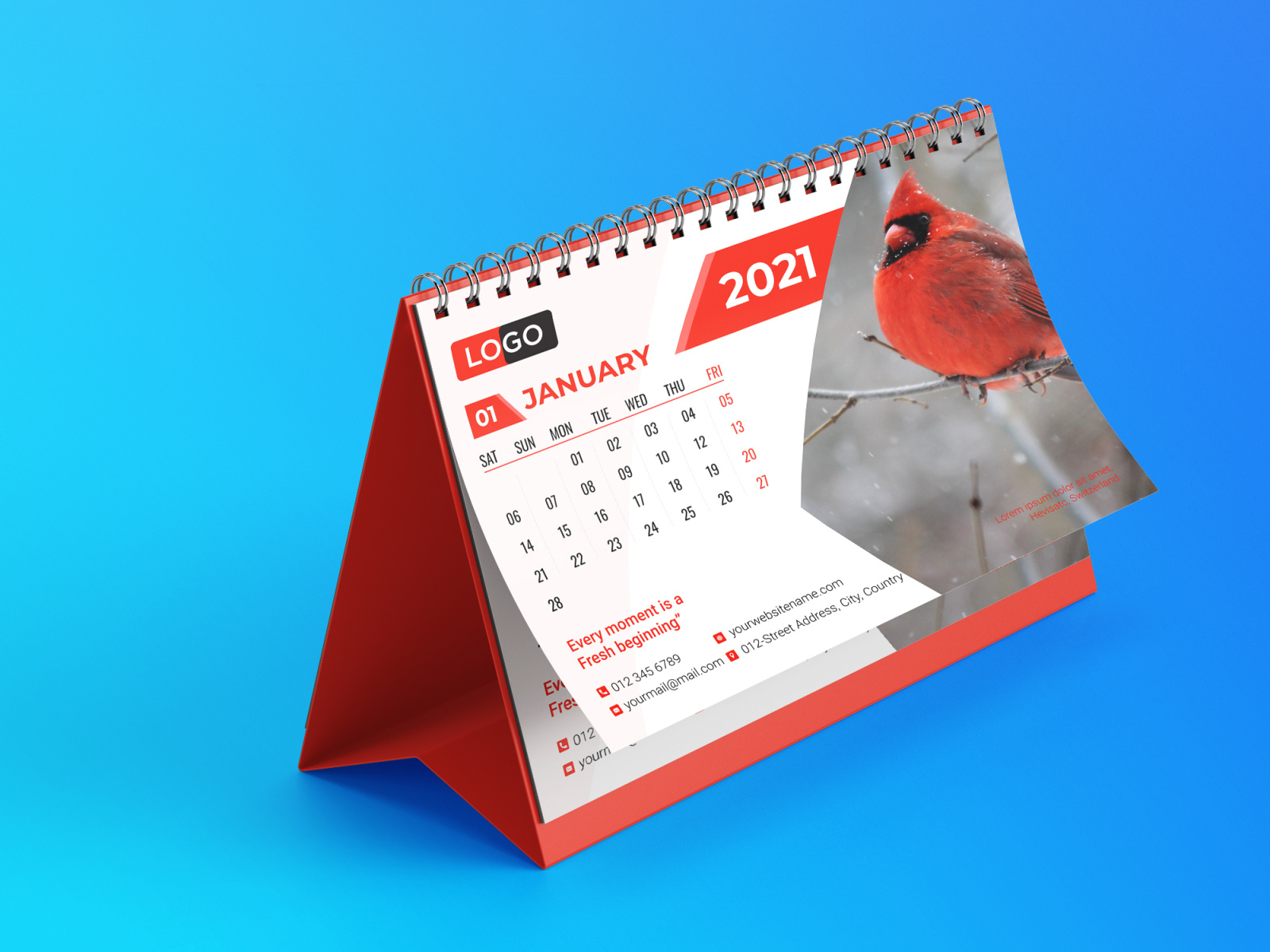 Desk calendar design by Sarafat Habib🔥 on Dribbble
