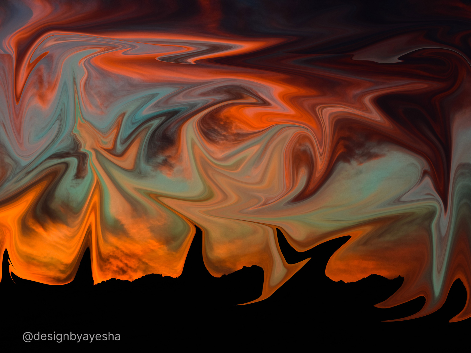 liquify effect by Ayesha Masood on Dribbble