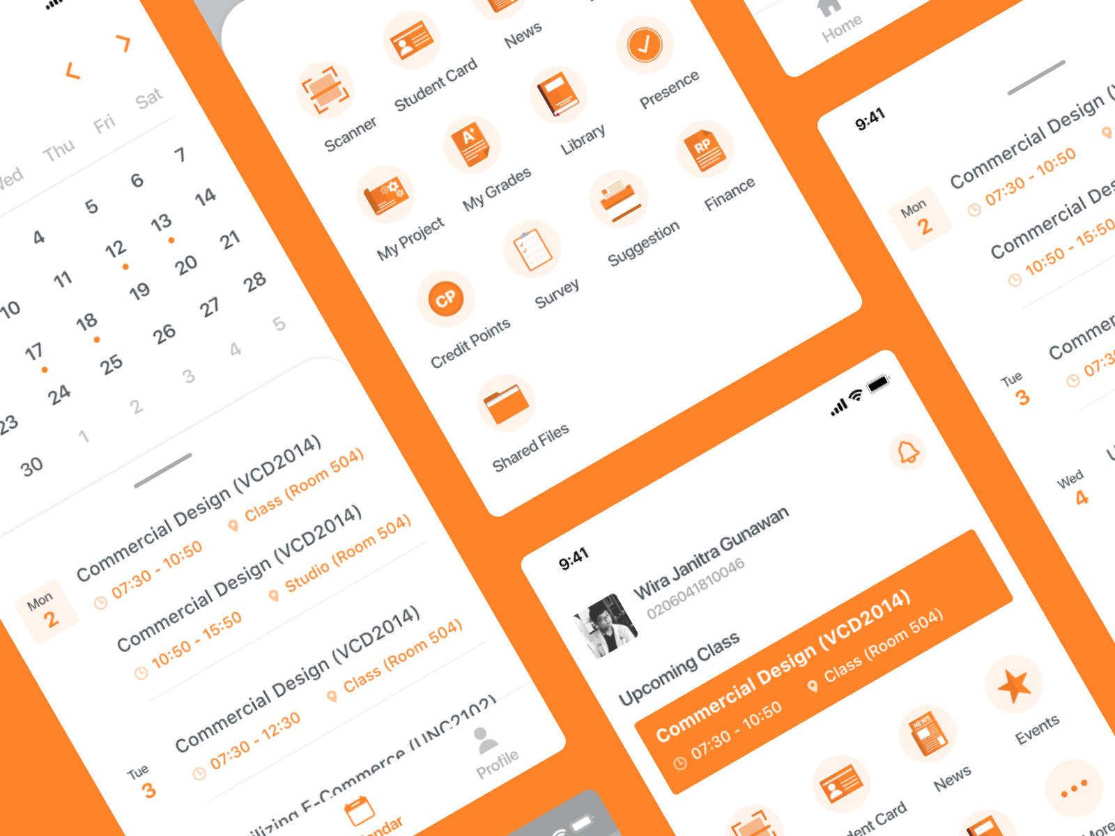 UC Student Mobile App Redesign by Wira Janitra Gunawan on Dribbble