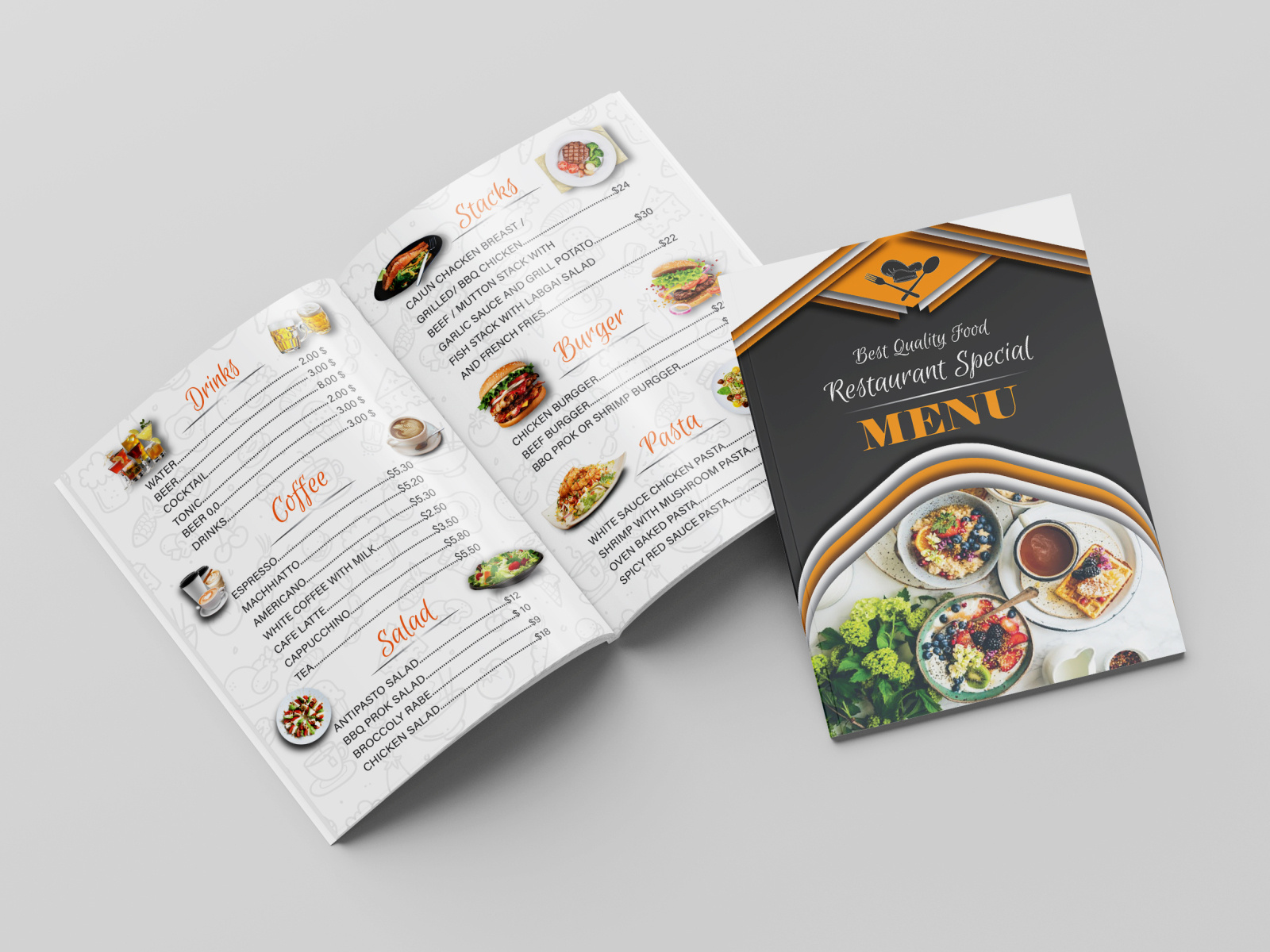 Restaurant Menu Design by Graphic Vend on Dribbble