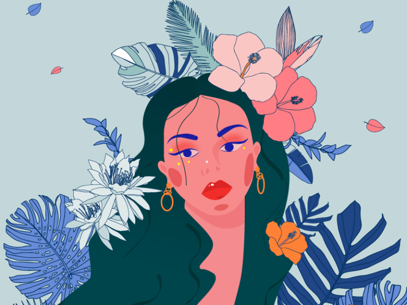 Portrait ilustartion by Vlada Rozenfeld on Dribbble
