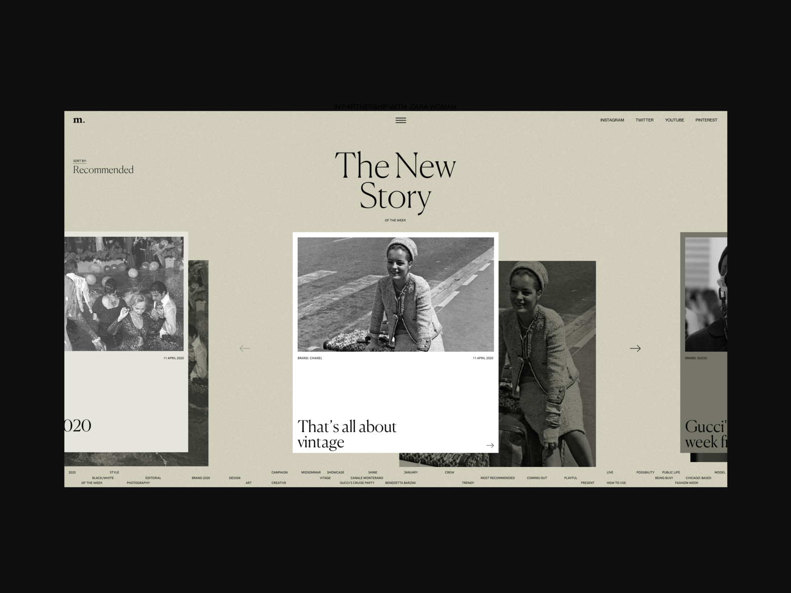 M. Editorial Website Story Page by Zhenya Rynzhuk on Dribbble
