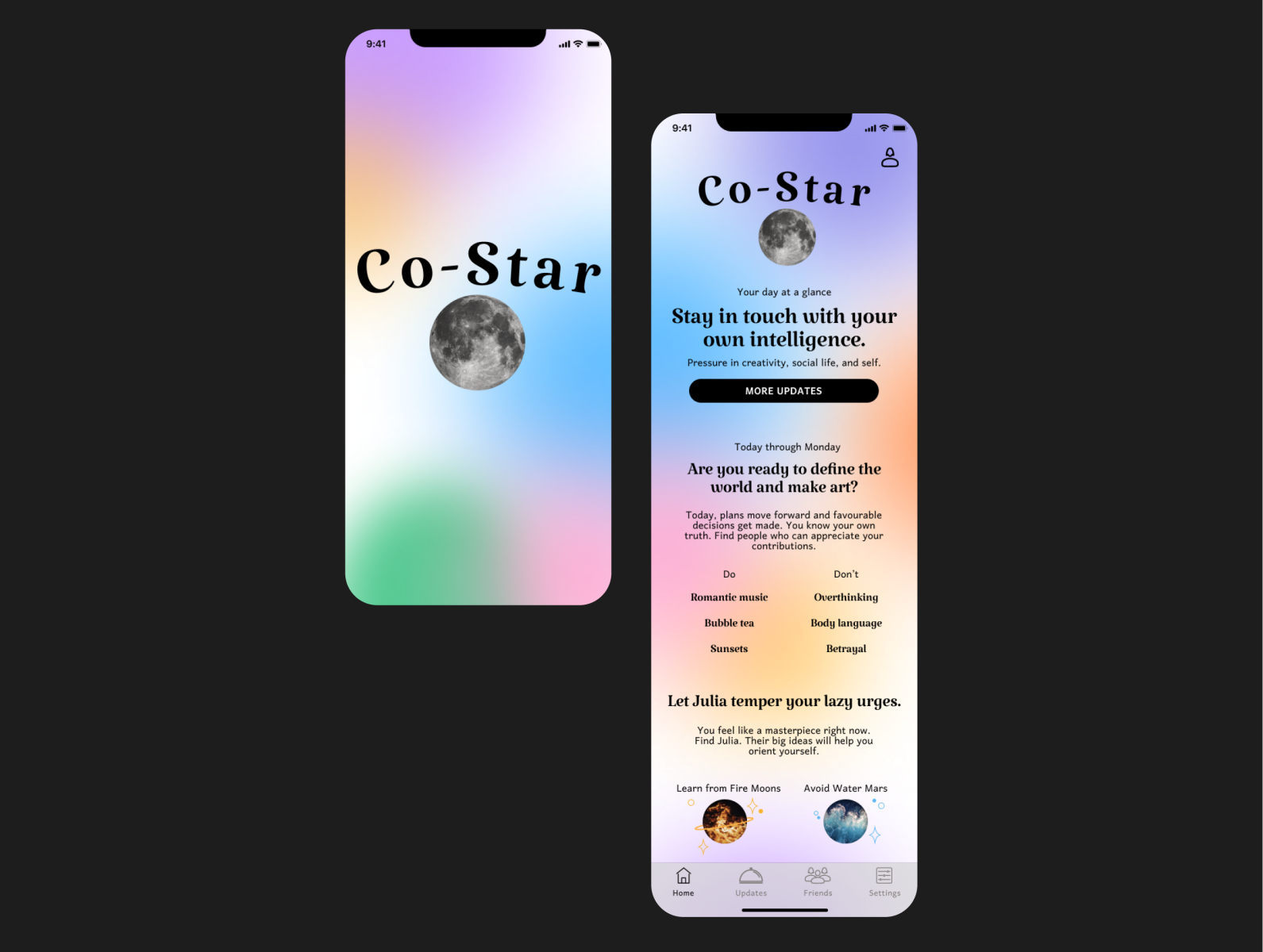 Co-Star Redesign Concept by Julianna Udvari on Dribbble