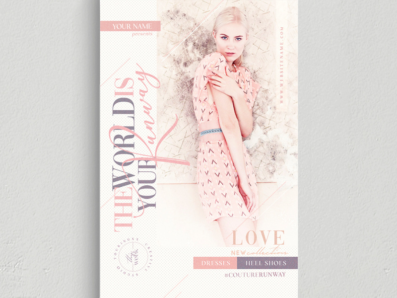 The World Is Your Runway Flyer Template by Touringxx Creative Studio on ...
