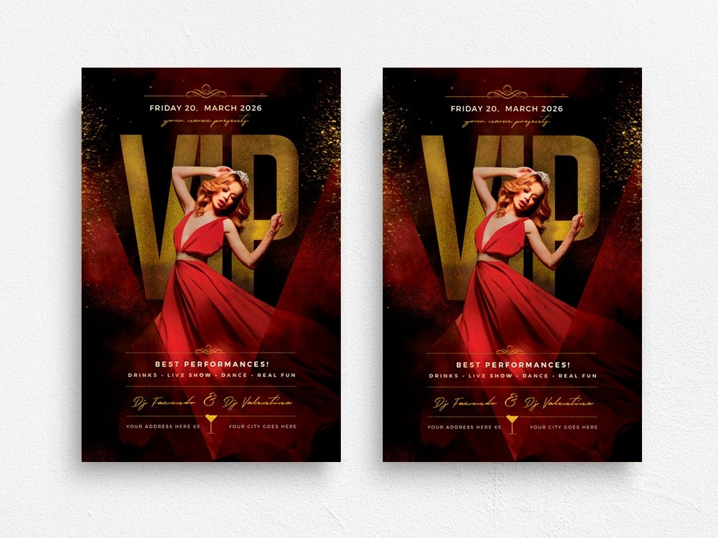 Vip Flyer Template by Touringxx Creative Studio on Dribbble