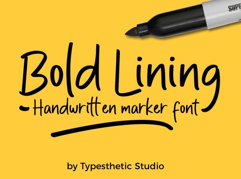 Free Bold Lining Handwritten by Typesthetic Studio on Dribbble