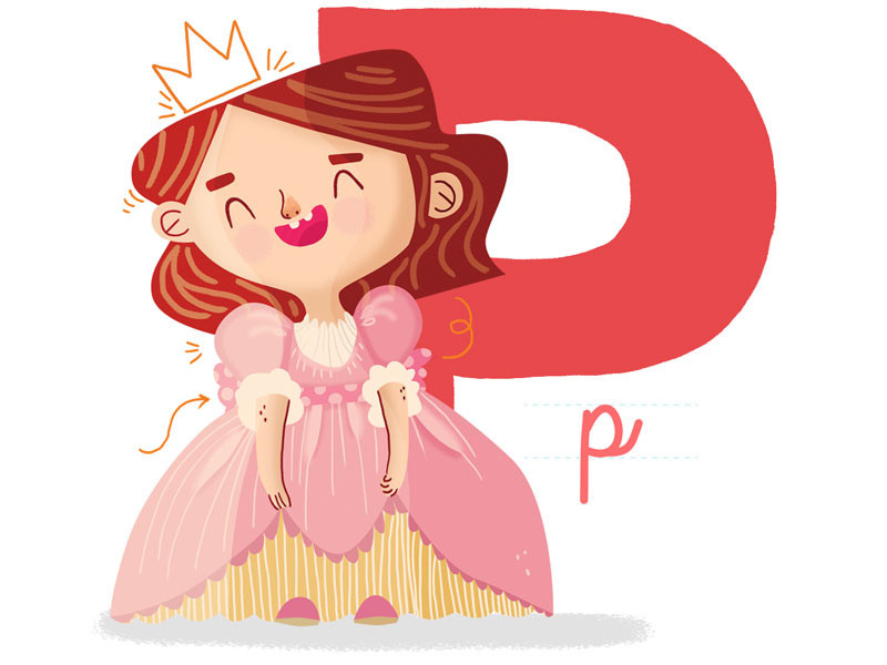 P for Princess by Magdalena Alvarez on Dribbble