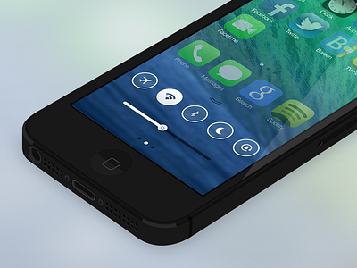 iOS7 Control Center [GIF attached] by Valentin Prost on Dribbble