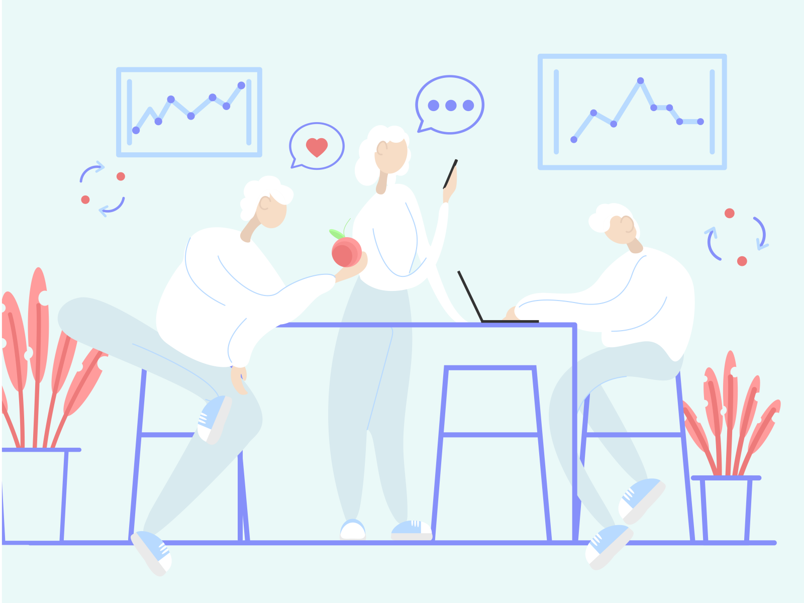 office routine by Irina Levchenko on Dribbble