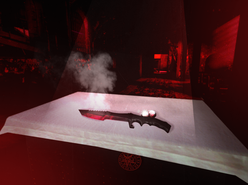 Huntsman Ruby CSGO knife artwork by aistė m. on Dribbble