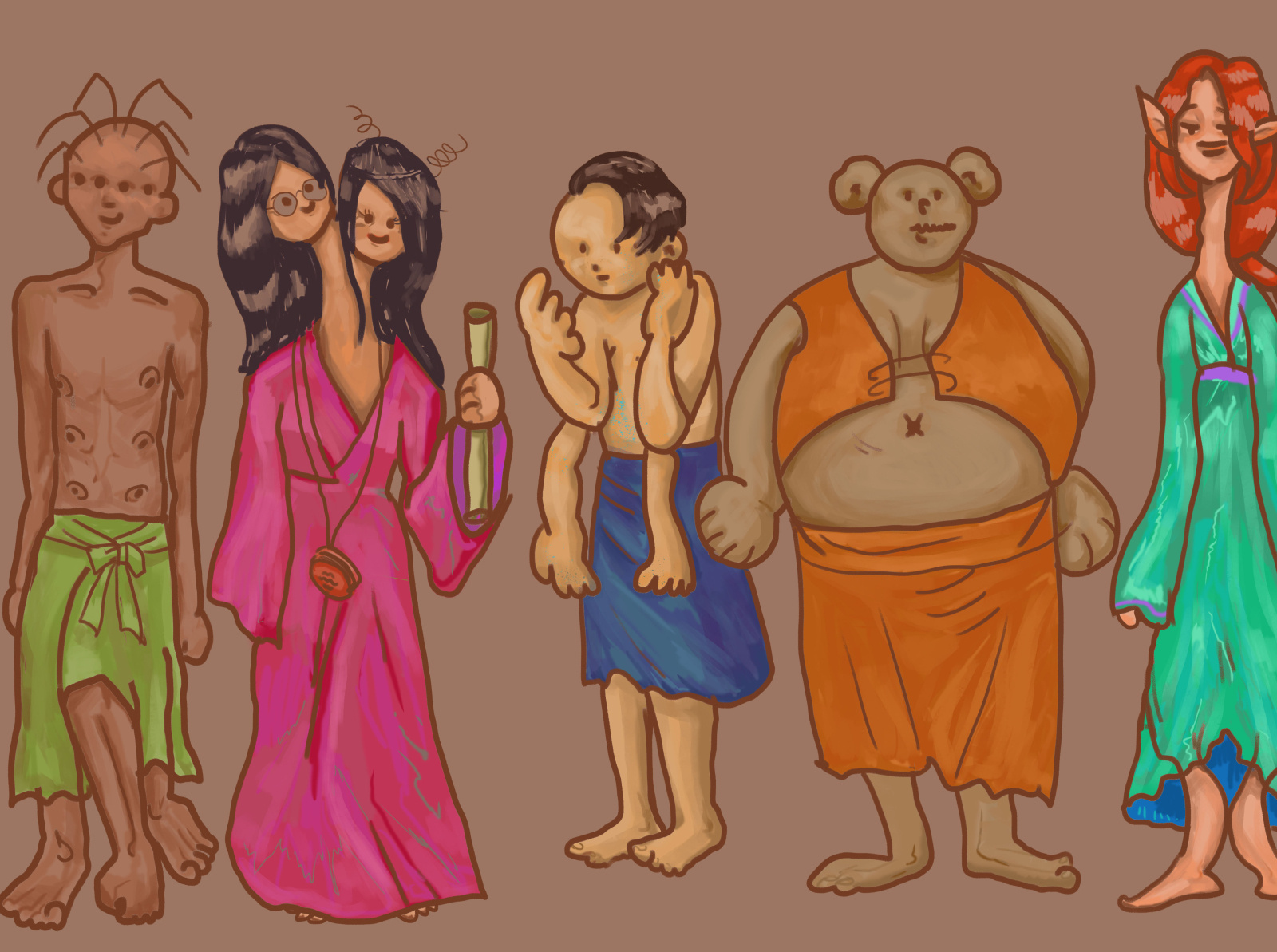 Character Design for nuclear village people by Chaeyun Kim on Dribbble