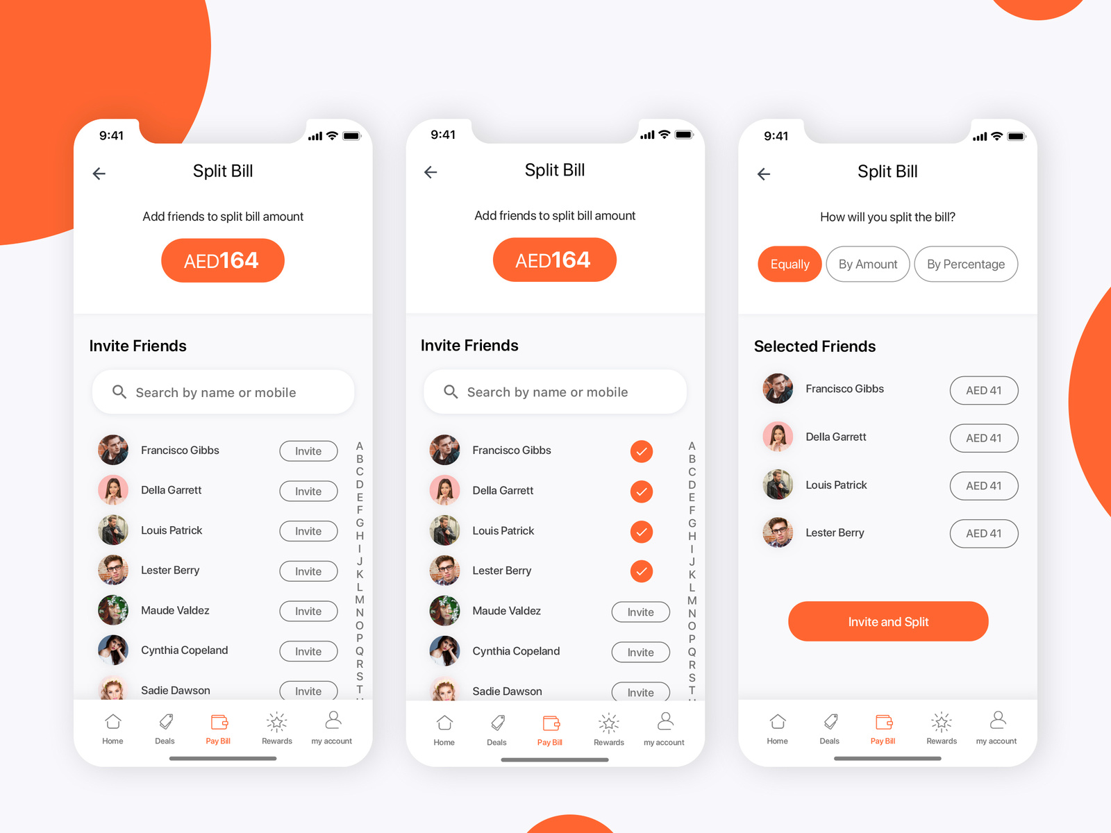 Bill Split Flow by Manprit Kalsi on Dribbble