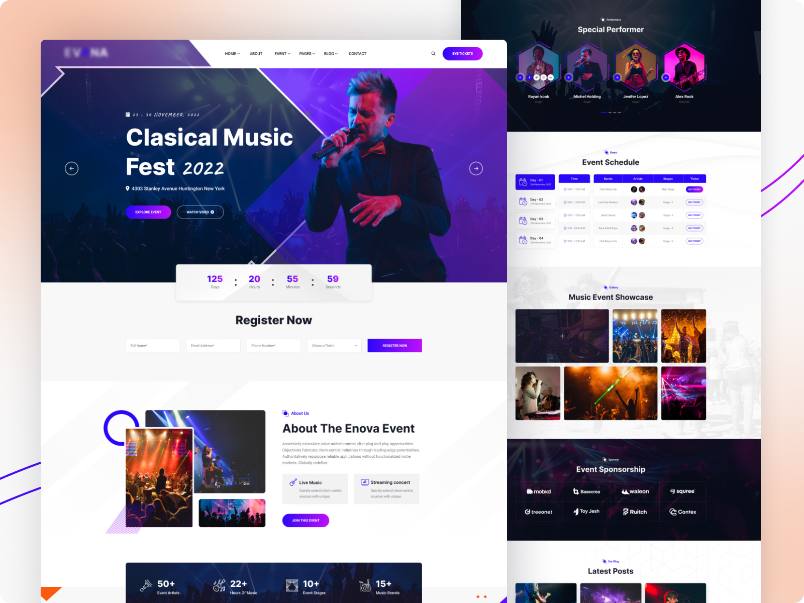 Event Conference Landing Page by Imon Hossain on Dribbble